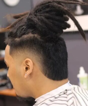 Dreads With Fade Styling Guide + 12 Locs Styles Inspiration