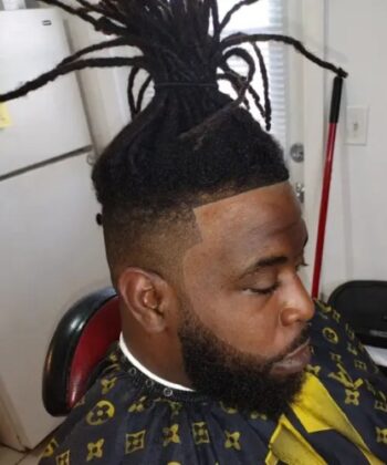 Dreads With Fade Styling Guide + 12 Locs Styles Inspiration