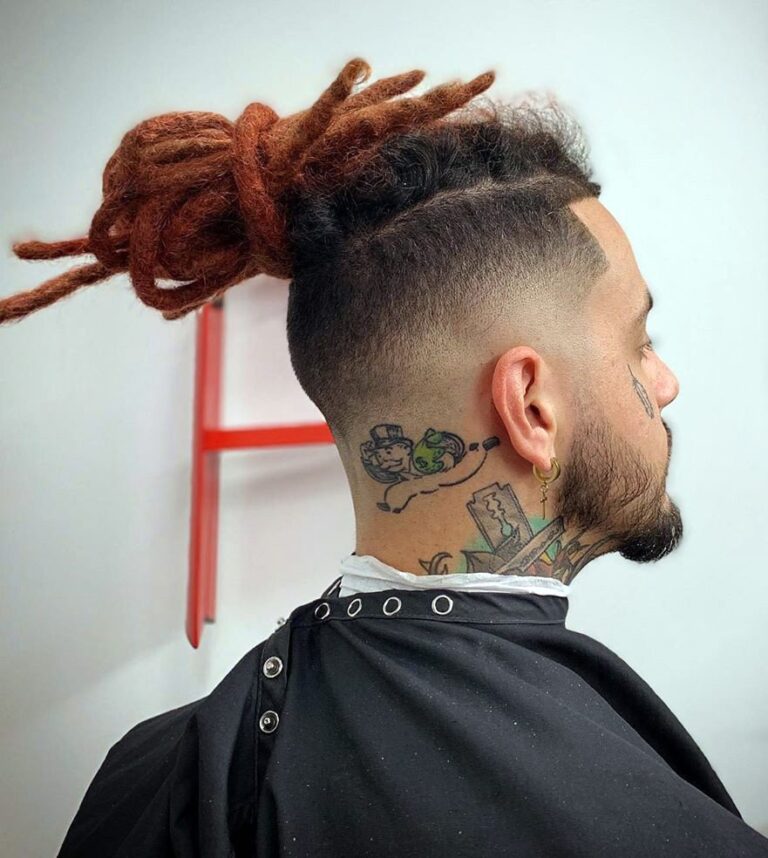 Dreads With Fade Styling Guide + 12 Locs Styles Inspiration